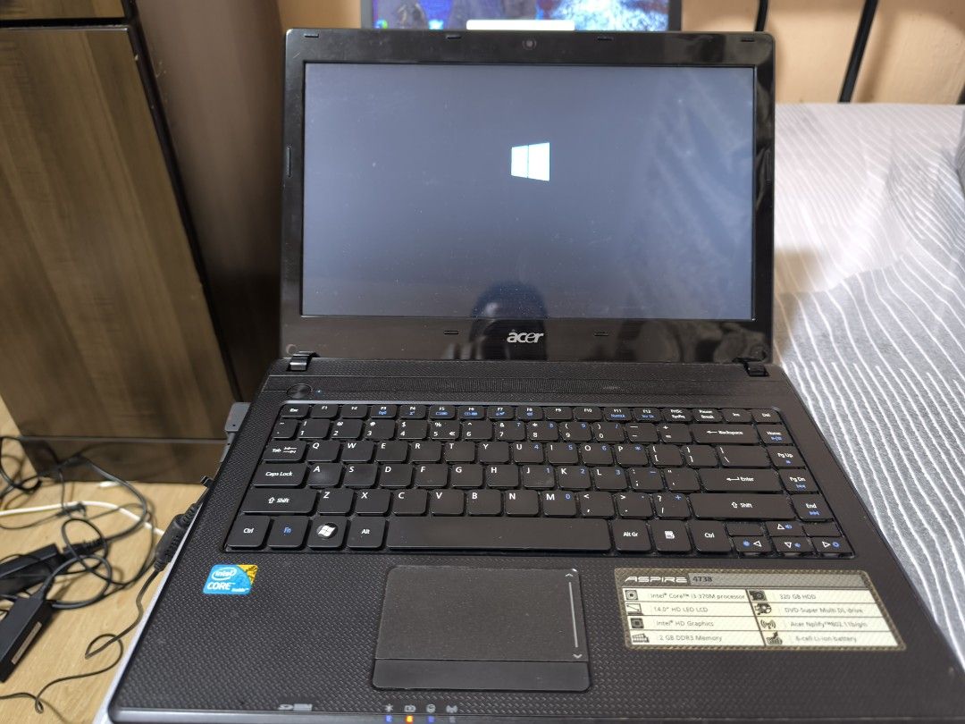 Acer Aspire 4738 Laptop - Intel Core i3, 8GB RAM, Windows 10, Computers ...