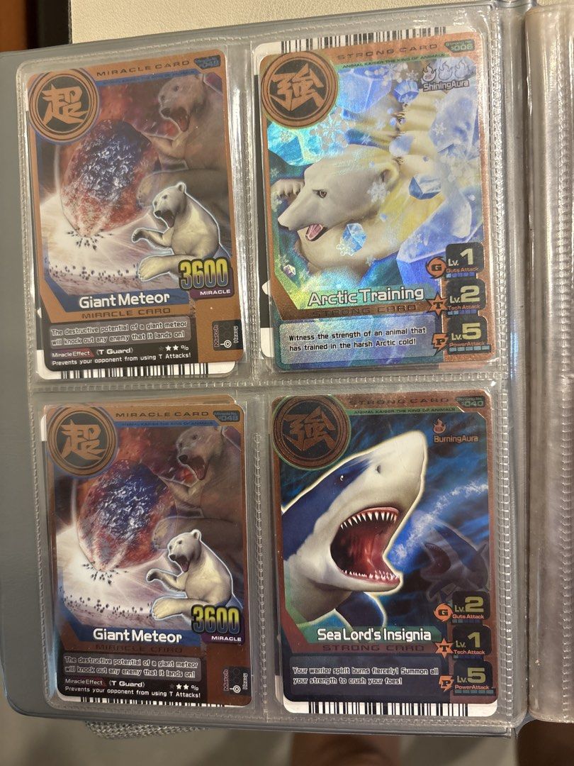 Animal Kaiser Cards - Blue Young Shark, Gorilla, Panda, Rhino, Hobbies ...