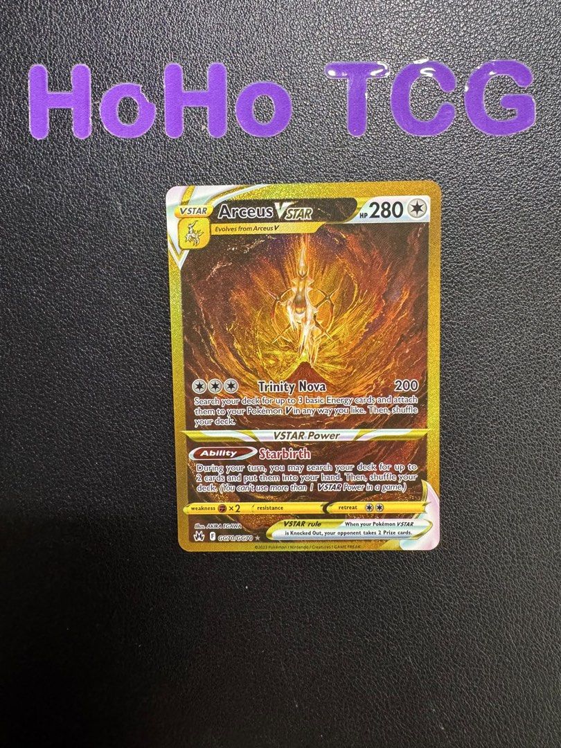 Arceus VSTAR Gold Card - Pokemon TCG, Hobbies & Toys, Toys & Games on ...