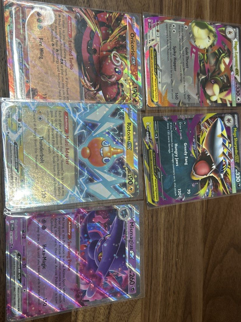 Assorted Pokemon EX Cards - Phantasmal Flames, Surging Sparks and ...