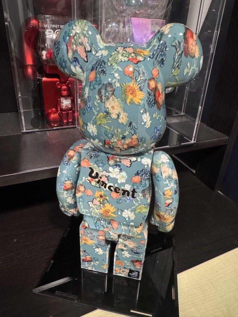Bearbrick Vincent Floral Print Collectible Figure, Hobbies & Toys, Toys ...