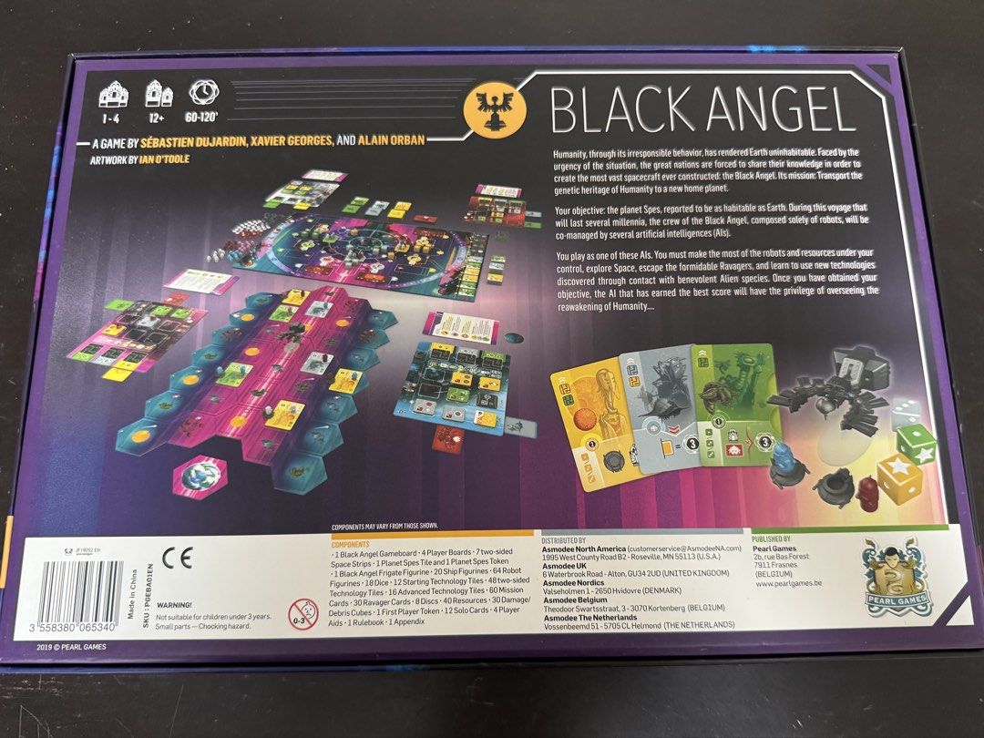 Black Angel Board Game, Hobbies & Toys, Toys & Games on Carousell