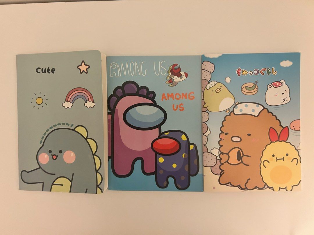 Cute Cartoon Notebooks Set, Hobbies & Toys, Stationery & Craft ...