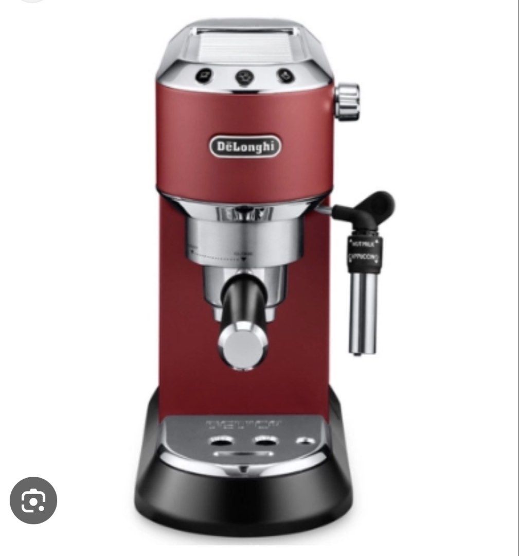 DeLonghi Dedica Arte Red Espresso Machine, 家庭電器, 廚房電器, 咖啡機及咖啡壺 - Carousell