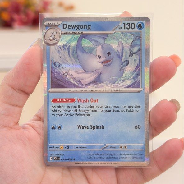 Dewgong Pokemon Card - Holo - 019/088, Toys & Collectibles on Carousell