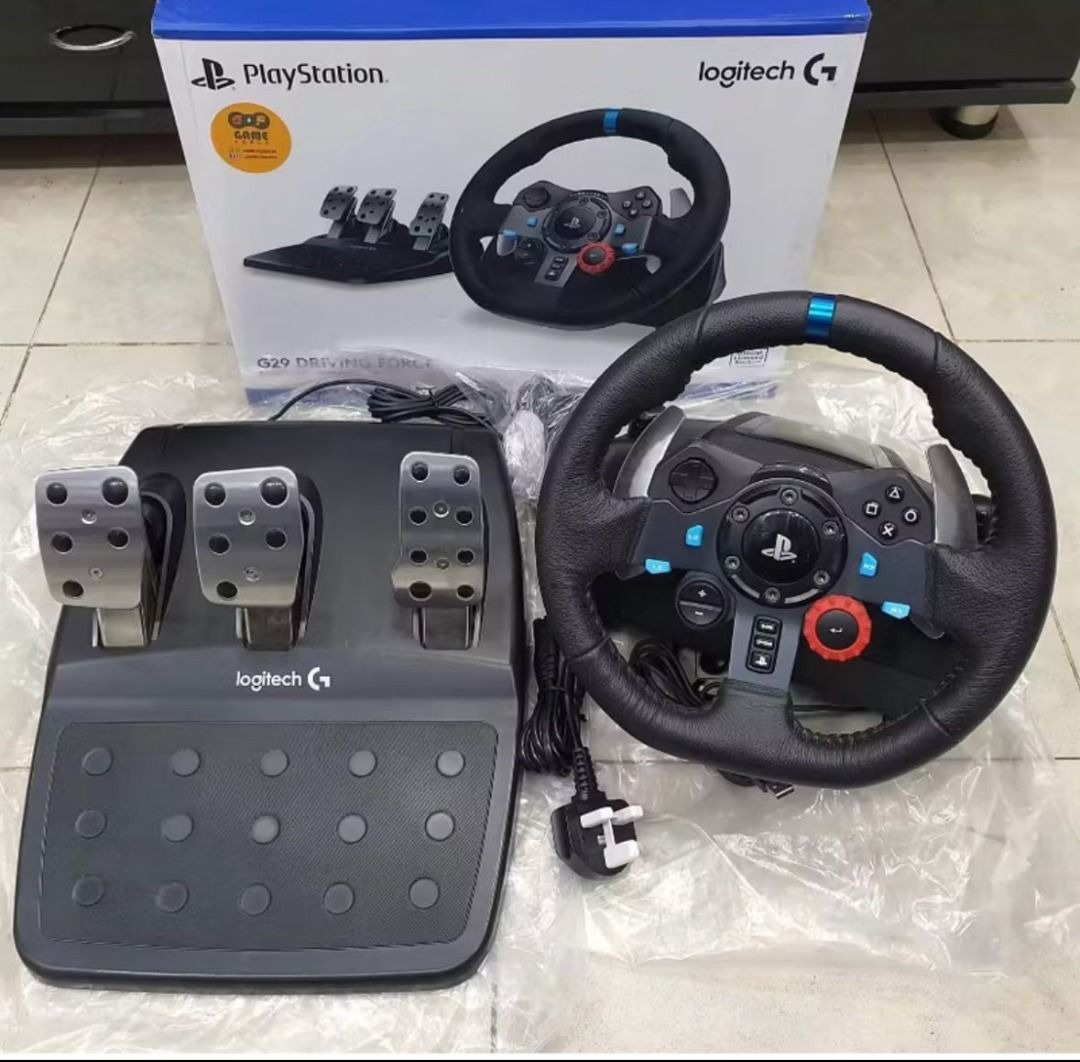 Logitech G29 Driving Force Racing Wheel and Pedals for PS4, Video ...