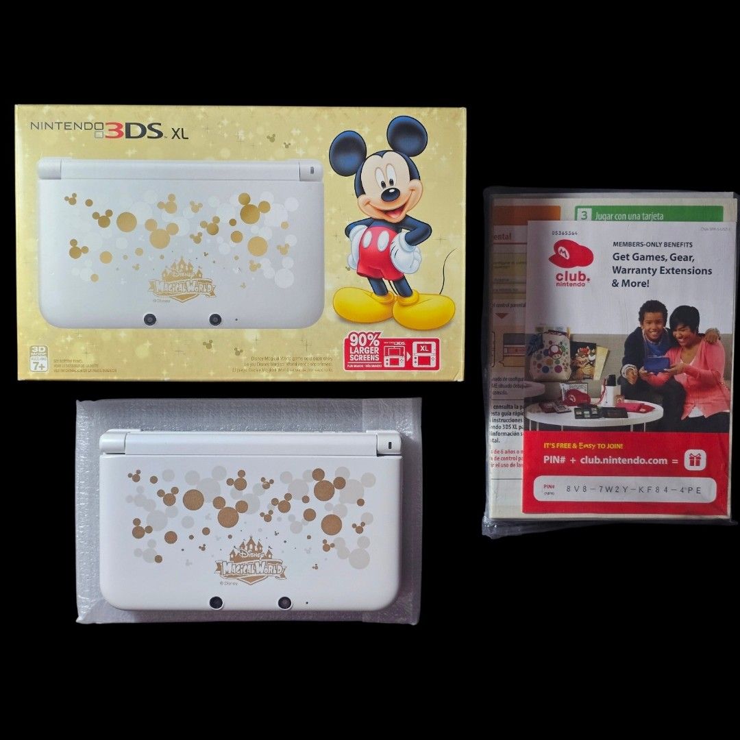 Nintendo 3DS XL Mickey Mouse Limited Edition, Video Gaming, Video Game ...