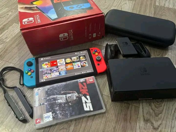 Nintendo Switch Console with Games and Accessories, Video Gaming, Video ...
