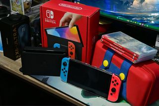 Nintendo Switch Console with Games and Accessories, Video Gaming, Video ...