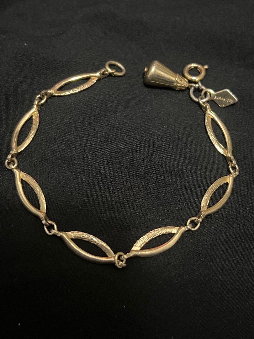 中古Sarah Coventry Chain Bracelet Open Link Bell Charm 1964 年Vintage, 女裝 ...