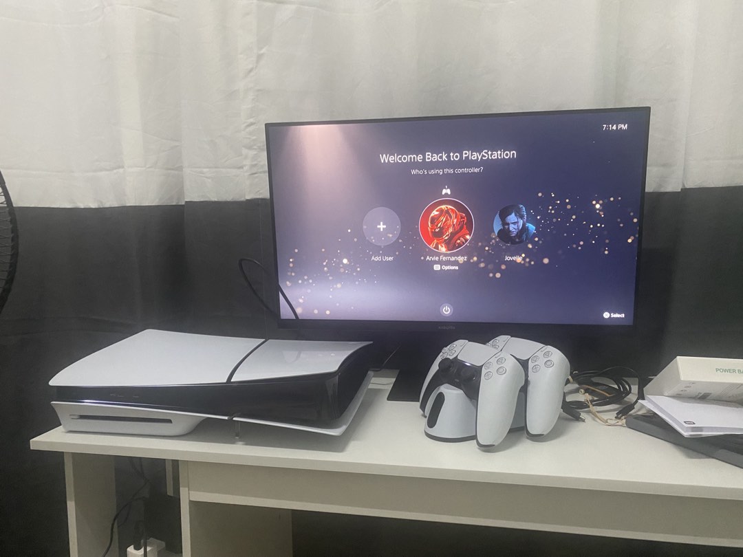 Sony PlayStation 5 Console with Controllers, Video Gaming, Video Game ...