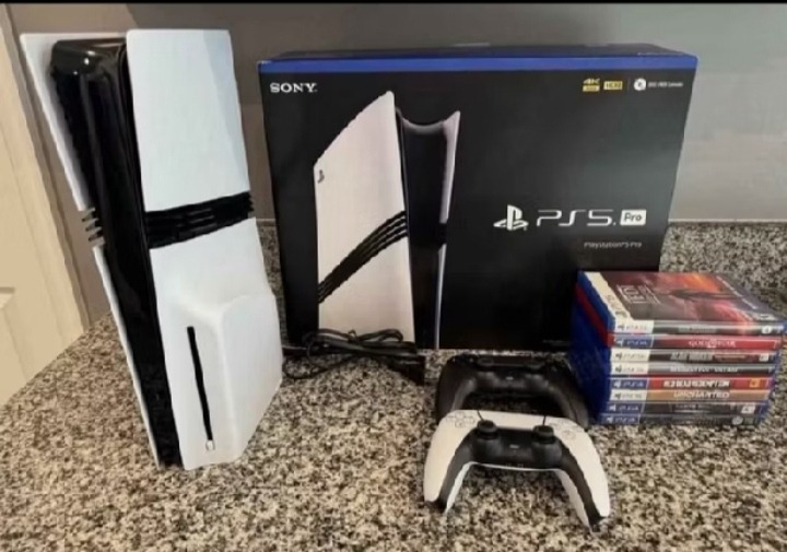 Sony PS5 Pro Console with Games and Controllers, Video Gaming, Video ...