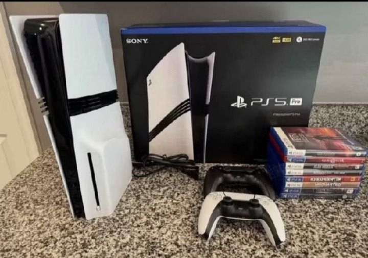 Sony PS5 Pro Console with Games and Controllers, Video Gaming, Video ...