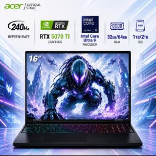Acer Predator RTX 5070 Ti Intel Core Ultra 9 16" 240Hz, Computers ...