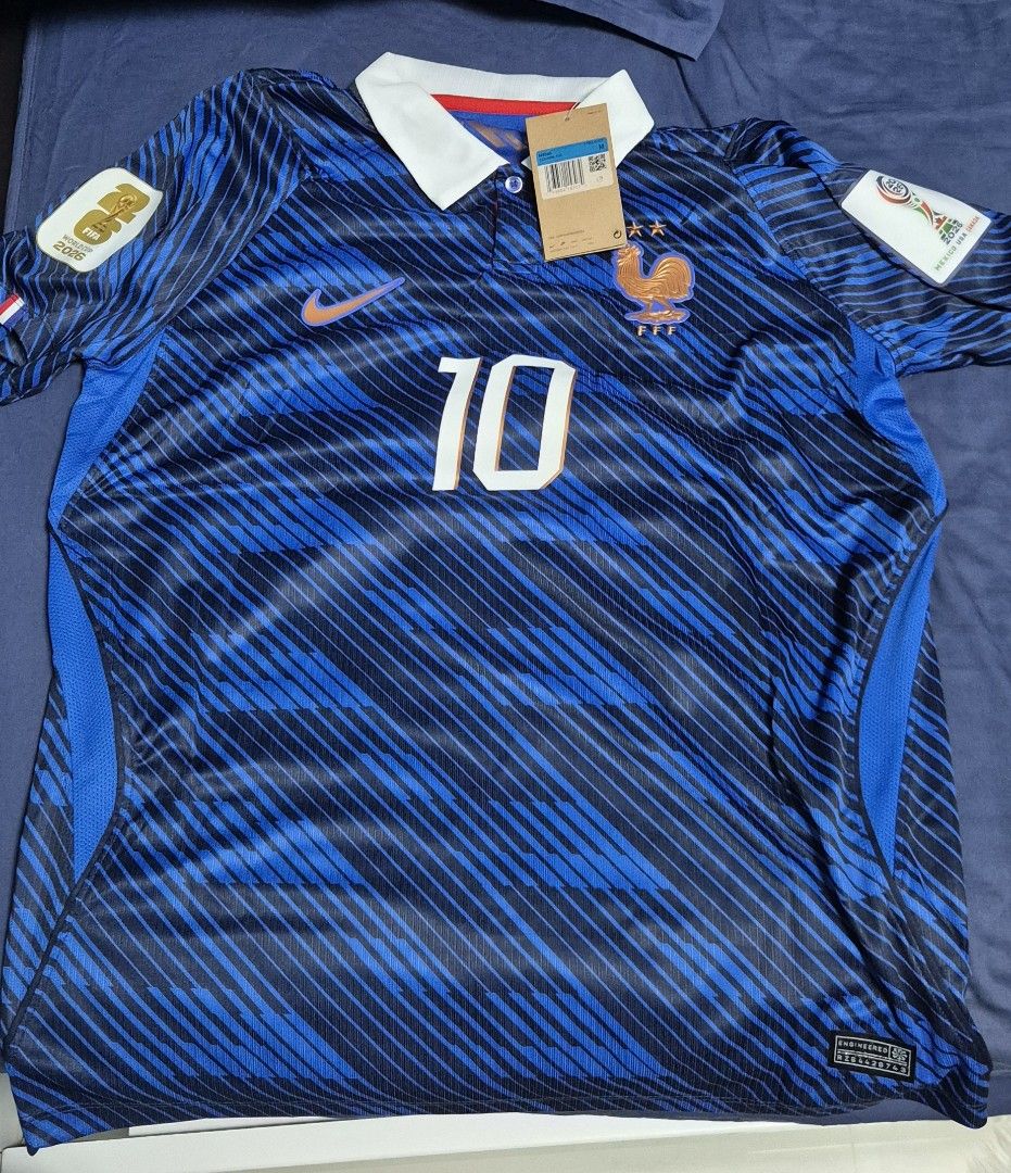 France home 2026 World Cup Mbappe 10 Jersey, Men's Fashion, Activewear ...