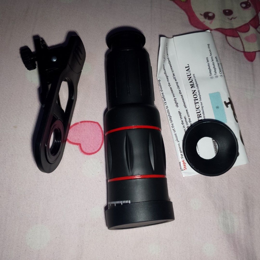 Mobile Lens Telescope Zoom Clip-on for Smartphone, Photography, Lens ...