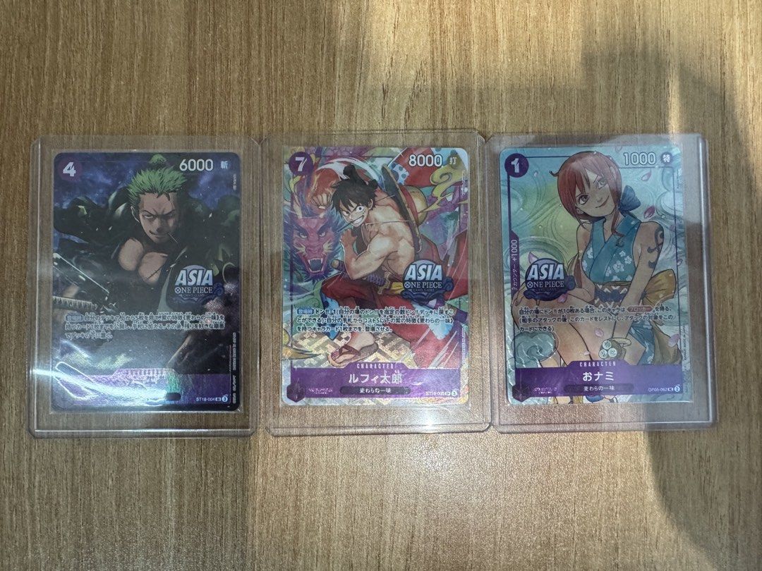 One Piece Card Game Asia Edition - Zoro, Luffy, Nami, Toys ...