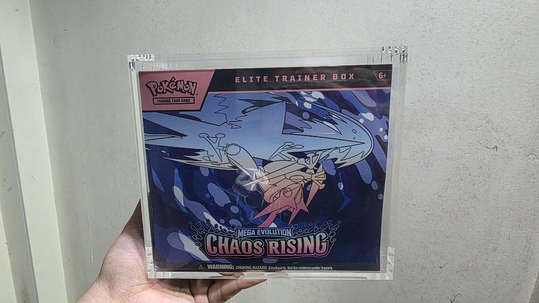 Pokemon TCG Mega Evolution Chaos Rising Elite Trainer Box with acrylic ...