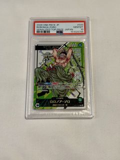 2025 One Piece JP Roronoa Zoro Official Event Prize Card psa 10 ...