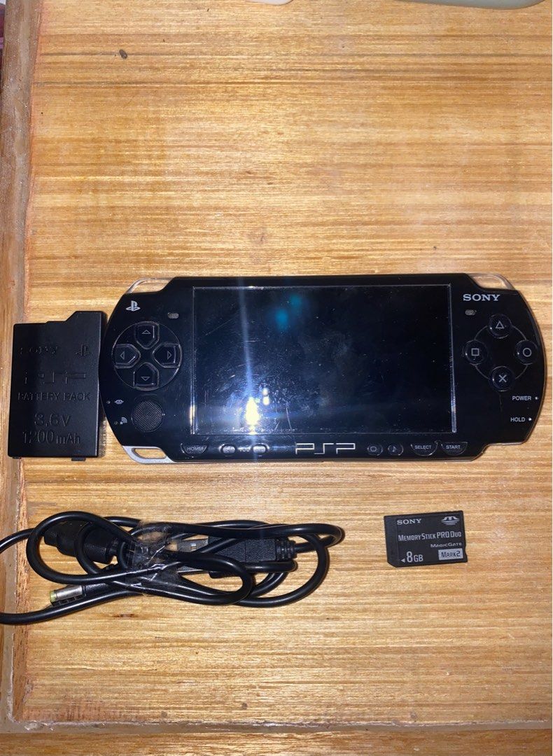 Sony PSP 2000 Black with 8GB Memory Card and Charger, Video Gaming ...