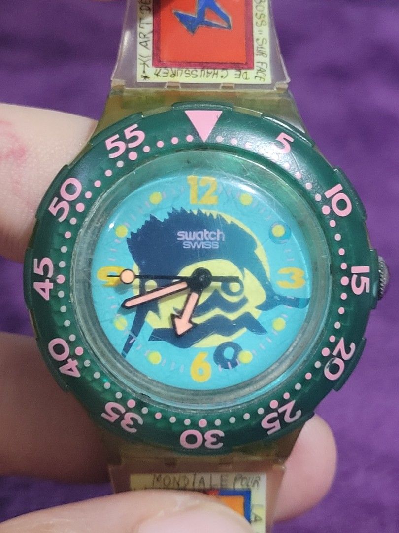 VINTAGE AUTHENTIC 1993 SWATCH SCUBA 200 "SWORDFISH" (SDG101), Women's ...