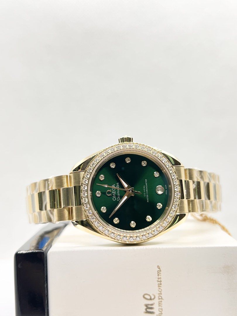 Brand New Omega Seamaster AquaTerra 150 220.55.30.20.60.001 Green 11PT ...