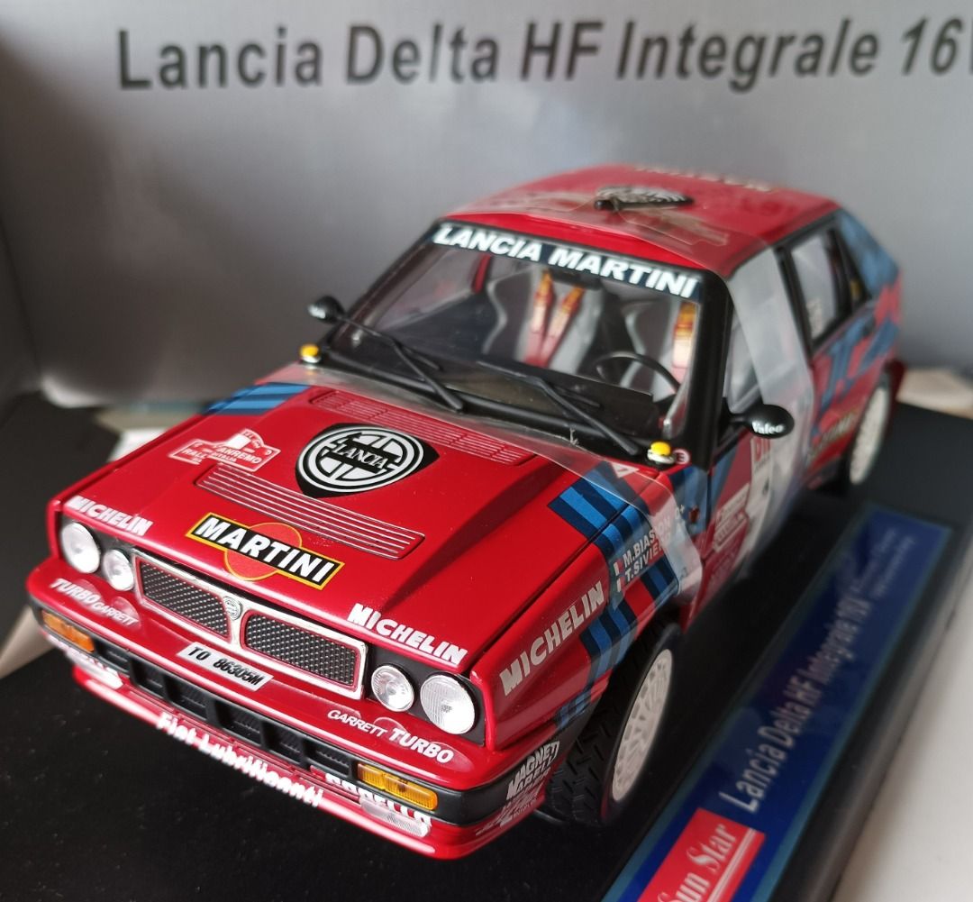 Discontinued 1/18 Brand New 1989 Lancia Delta HF Integrale 16V Sanremo ...