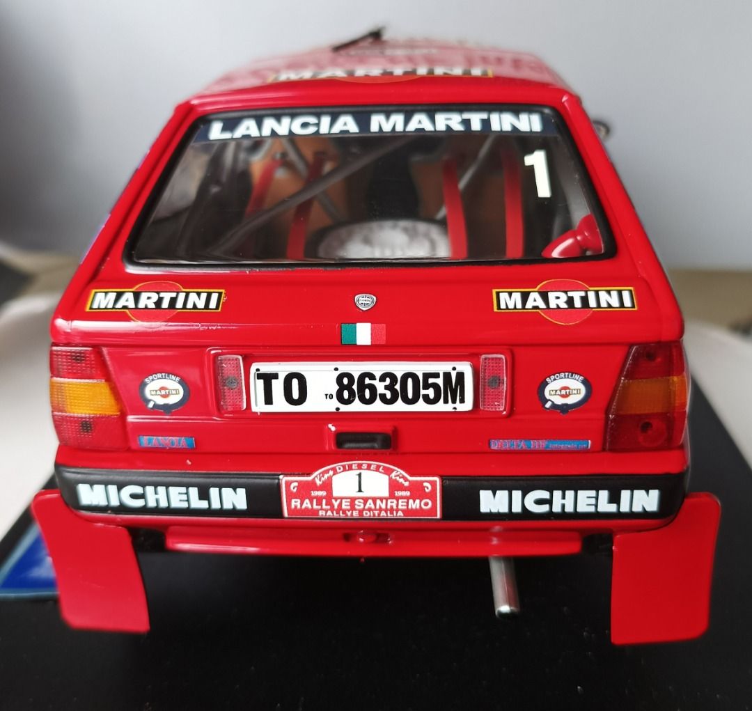 Discontinued 1/18 Brand New 1989 Lancia Delta HF Integrale 16V Sanremo ...