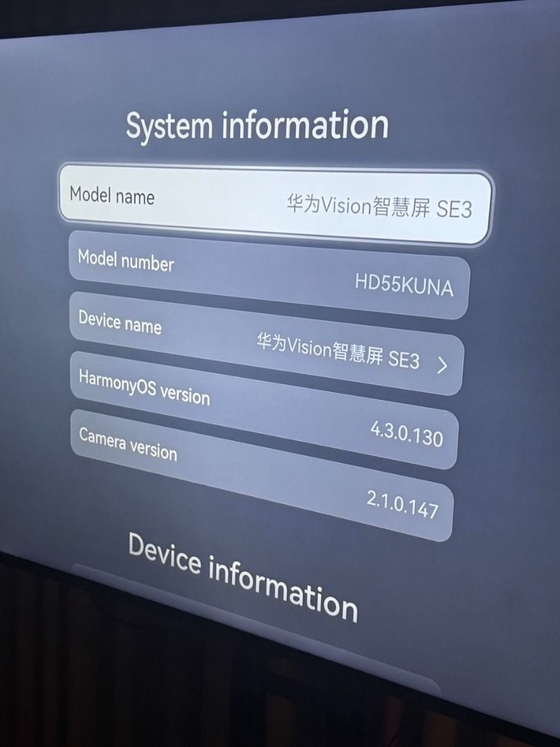 55" 4K Smart TV Huawei HarmonyOS with Portable Stand , TV & Home ...