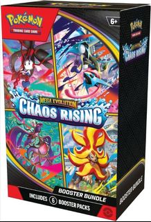 Pokemon TCG Mega Evolution Chaos Rising Booster Packs Sleeved, Toys ...