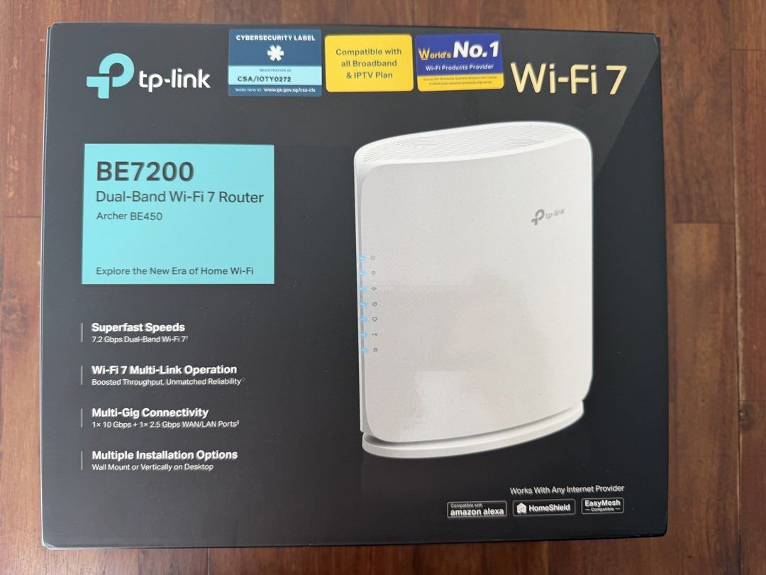 TP-Link Archer BE450 Wi-Fi 7 Dual-Band Router warranty (March 2029 ...