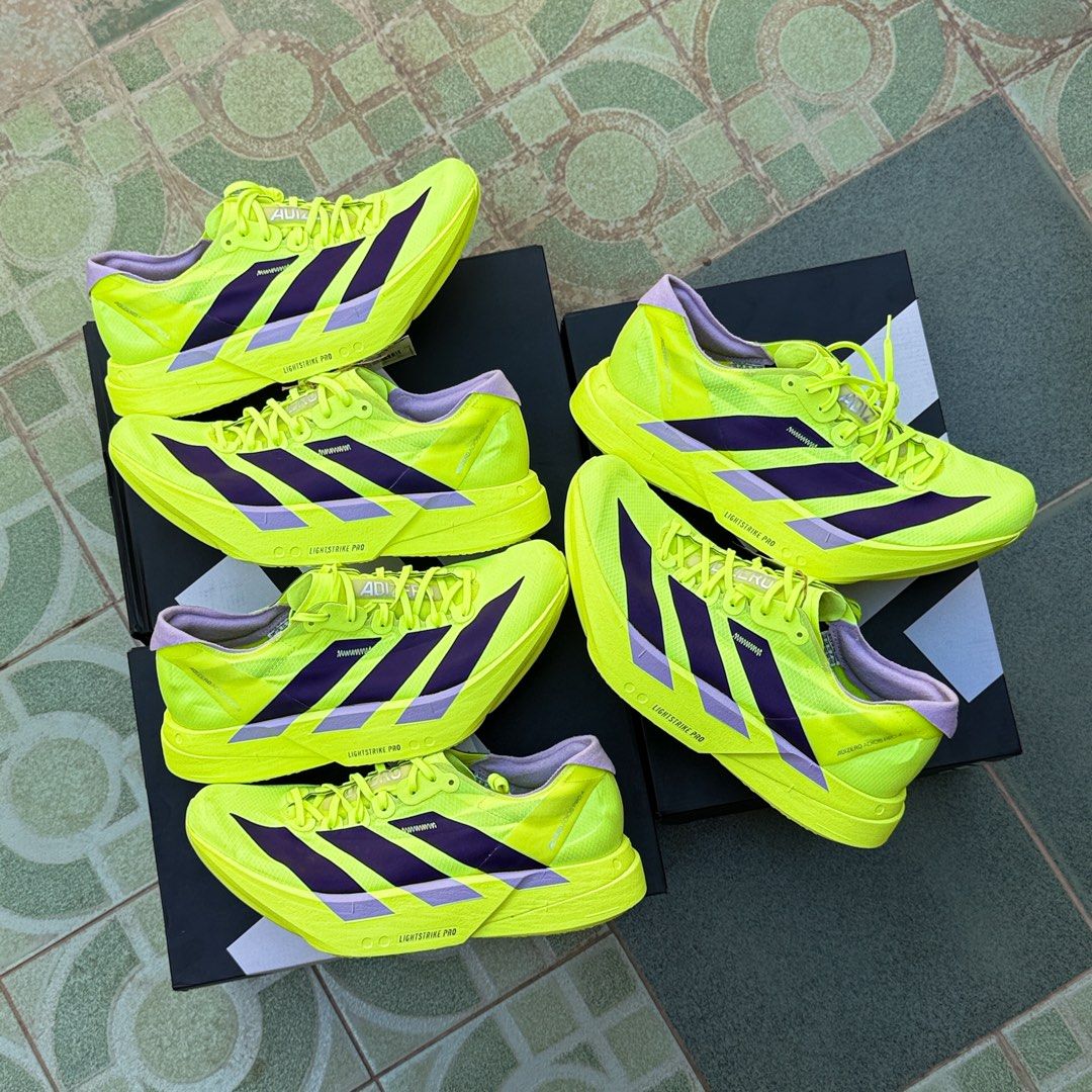 ADIDAS Adizero Adios Pro 4 “Solar Yellow”, Men's Fashion, Footwear ...