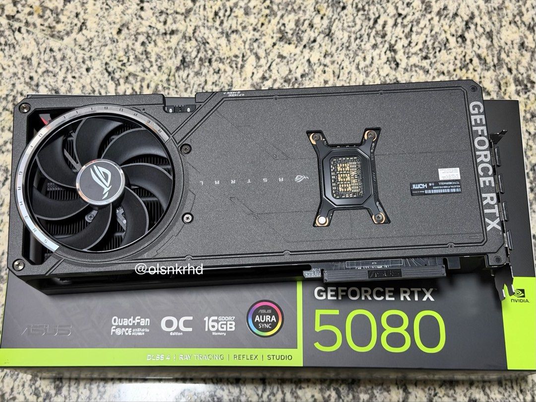 ASUS ROG Strix GeForce RTX 5080 OC 16GB GDDR7 Graphics Card, Computers ...