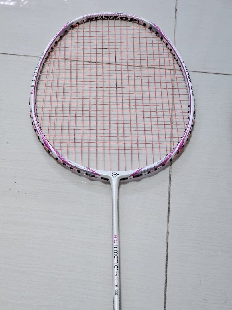 Dunlop BIOMIMETIC PRO LITE 1000 Badminton Racket, Sports Equipment ...
