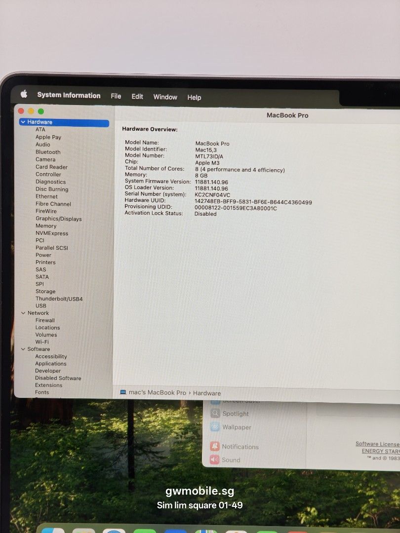 MacBook Pro M3 8/512GB 14 inch 9715, Computers & Tech, Laptops ...