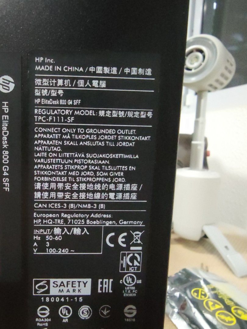 HP EliteDesk 800 G4 SFF Desktop - Not working, Computers & Tech ...