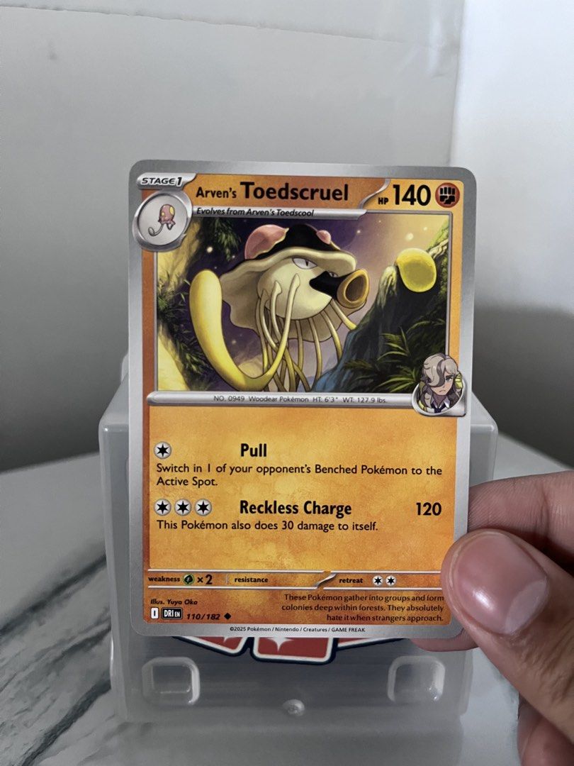 Arven's Toedscruel 110/182 Stage 1 Pokemon Card, Hobbies & Toys, Toys ...
