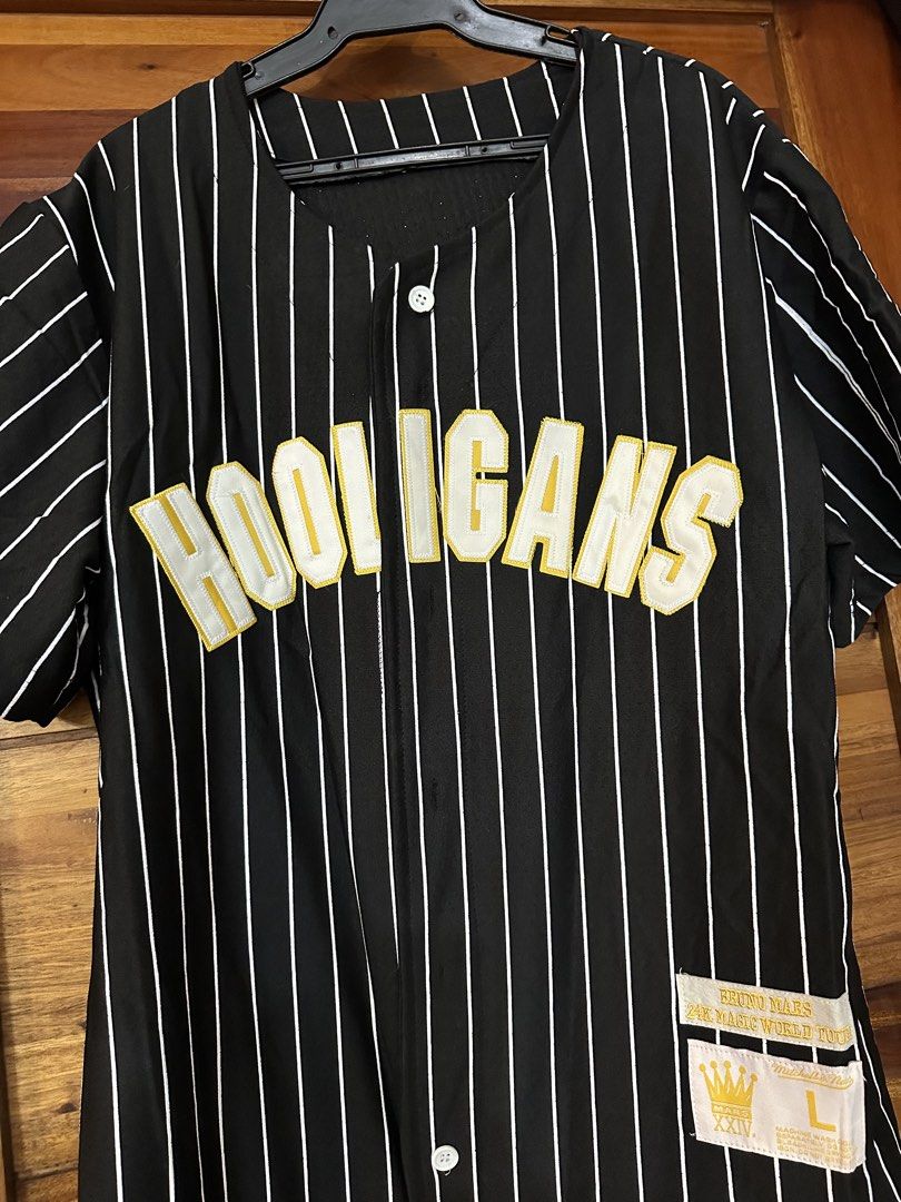 vintage bruno mars #24k hooligans baseball jersey black large, Men's ...