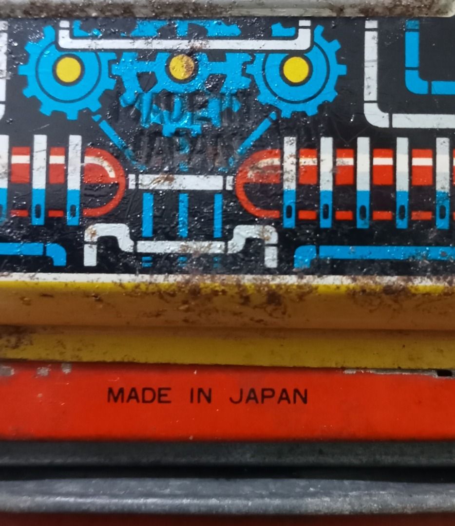 Vintage Tin Toy Super Robot 1980s x astronaut rare action figure alien ...