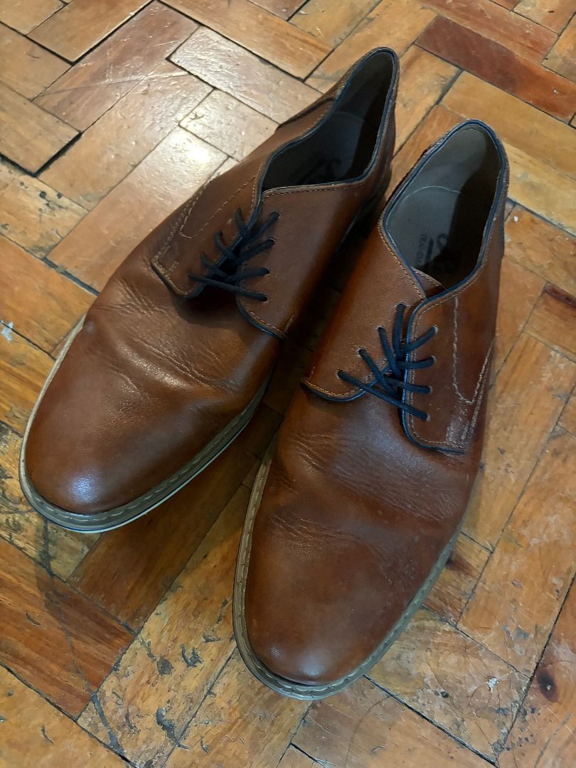 Classic Brown Leather Derby Shoes Rieker, Men's Fashion, Footwear ...