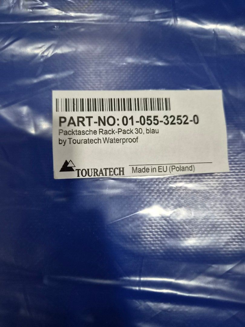 Touratech 31L waterproof rack pack, Motorcycles, Motorcycle Apparel on ...