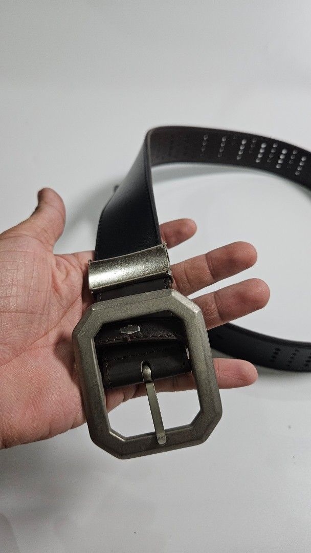 Y2k Playboy Black Leather Belt, Men's Fashion, Watches & Accessories ...