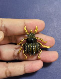 Brooch Pin Bug Insect Beetle, Women's Fashion, Jewelry & Organizers ...
