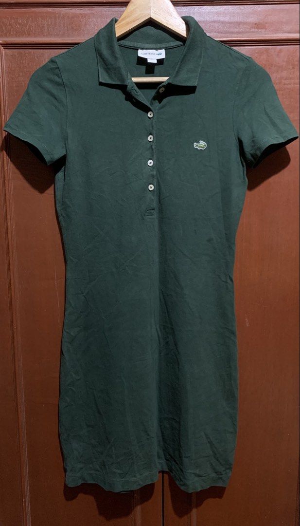 CARTELO Green Polo Shirt Dress - Casual Formal Party Event Outfit Dress ...
