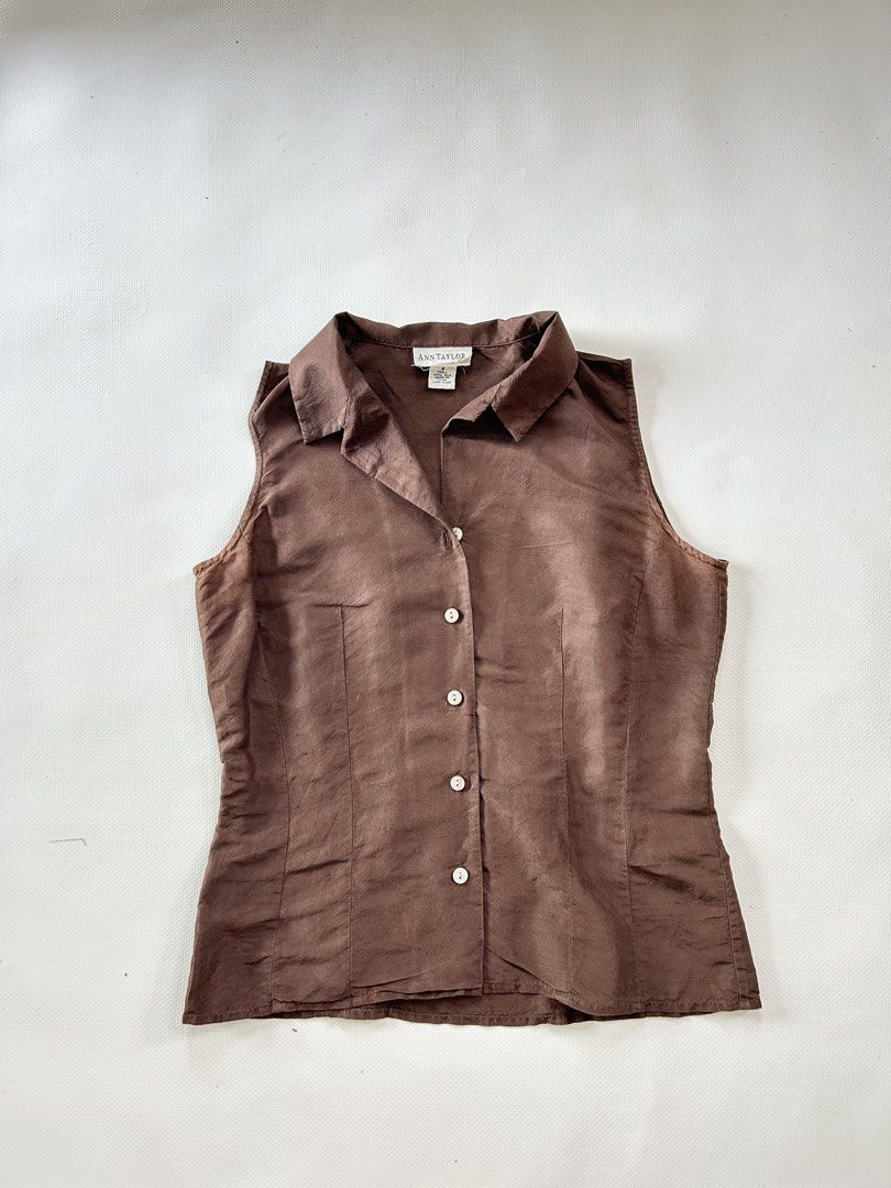 pure linen top, Women's Fashion, Tops, Blouses on Carousell