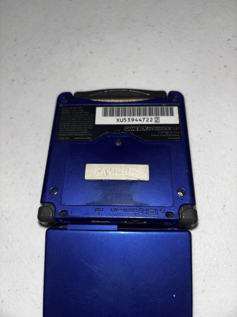 Nintendo Game Boy Advance SP Blue with 105-in-1 Game Cartridge, Video ...