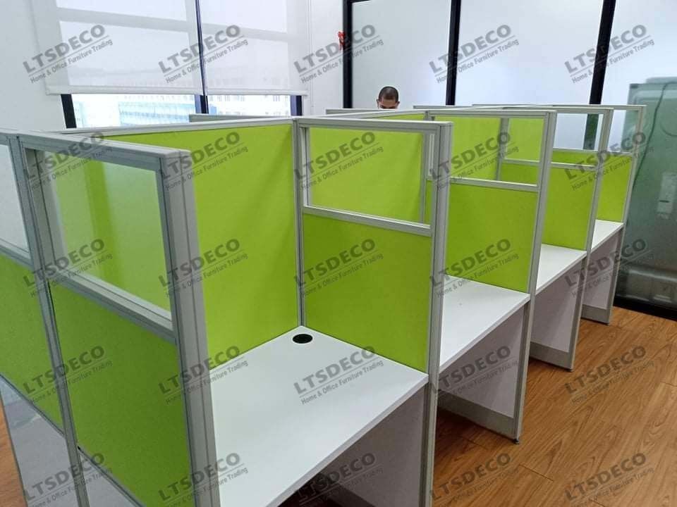 FABRIC WITH GLASS WORKSTATION CUBICLE OFFICE FURNITURE OFFICE PARTITION ...