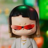 [Bundle] Popmart Space Molly 100% V4 Funshine Bear + V3 Peach 2016 Pop ...